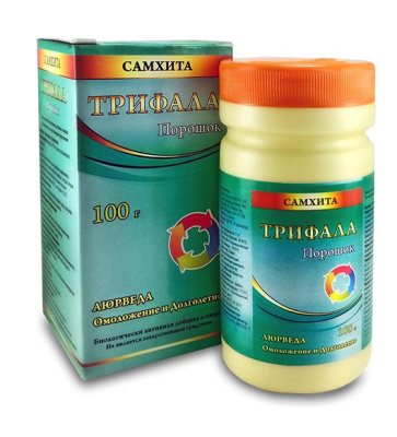 Трифала порошок (Triphala Churna Samhita), 100 гр купить с доставкой по ...